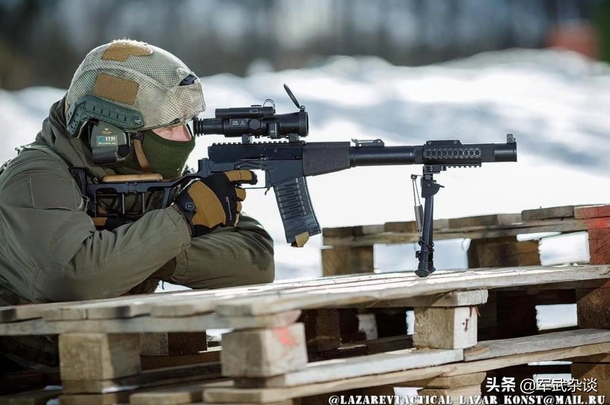 The Russian army's 9mm micro-sniper sniper rifle was seized. The bullet ...