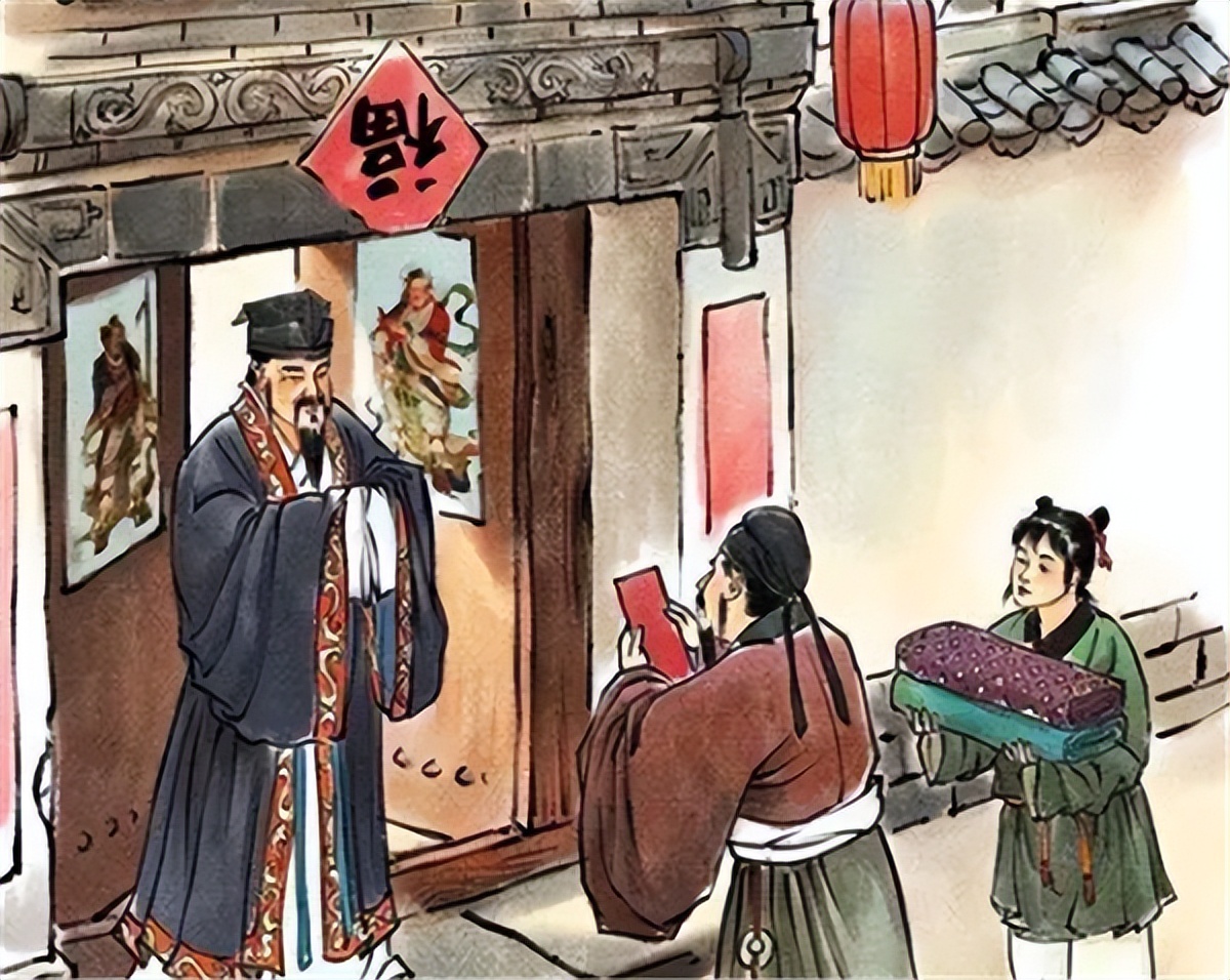 The Liu family went out to the first couplet: "Liu Bang, Liu Bei and ...