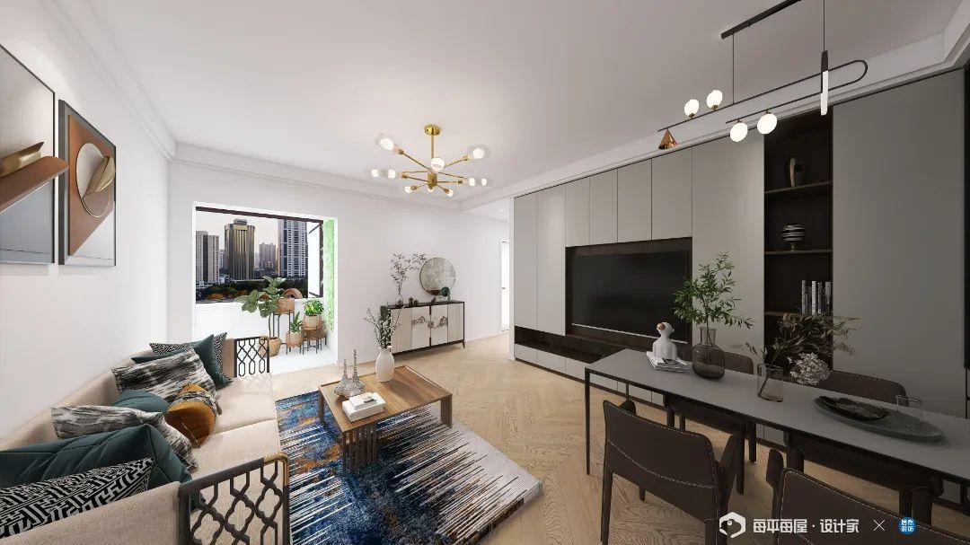 89 square meters of modern style, showing the quiet time in the ...