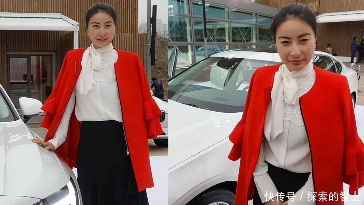 With a photo of a famous lady, Guo Jingjing is simple and low-key, but ...