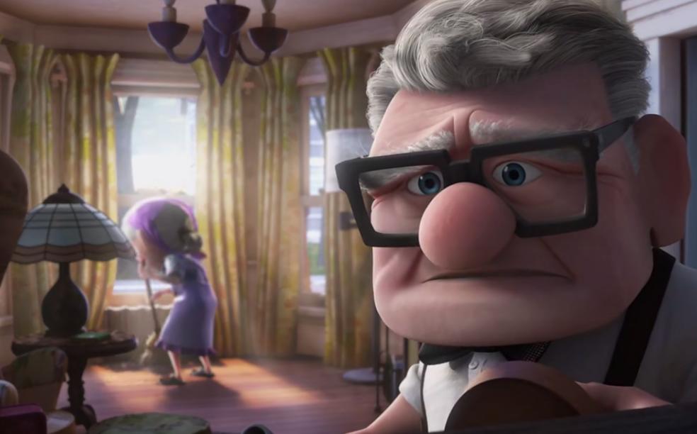 What is Carl's character and growth experience in the movie "Up"? - iNEWS