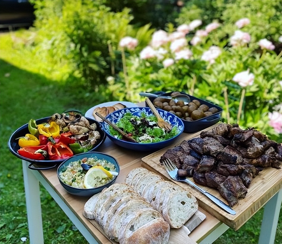 Take your cooking to the next level by setting up a BBQ area like this ...