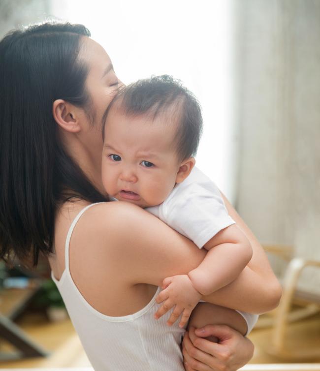 Children who "cry and hug" and "cry and then hug" 6 months ago do not ...