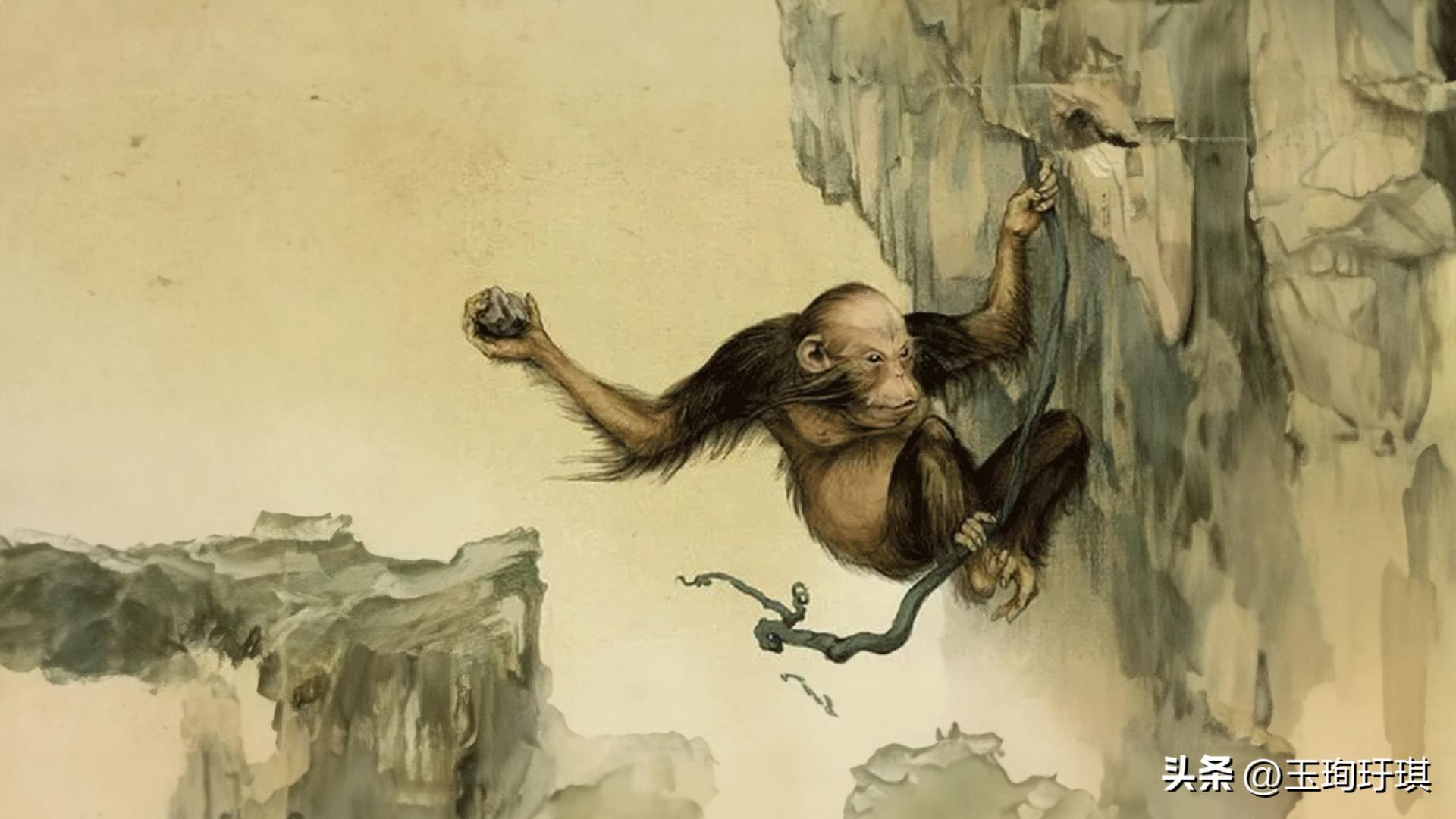 Shan Hai Jing Strange Beast: Jufu, like a monkey and leopard with ...
