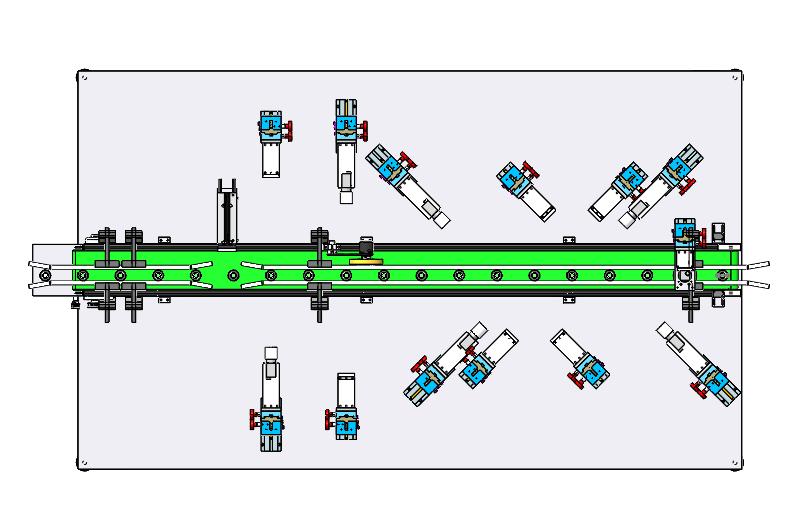 Industrial production line equipped with AI visual inspection system ...