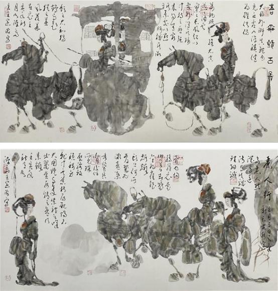 The brush and ink of New Han Dynasty painting - Appreciation of the ...