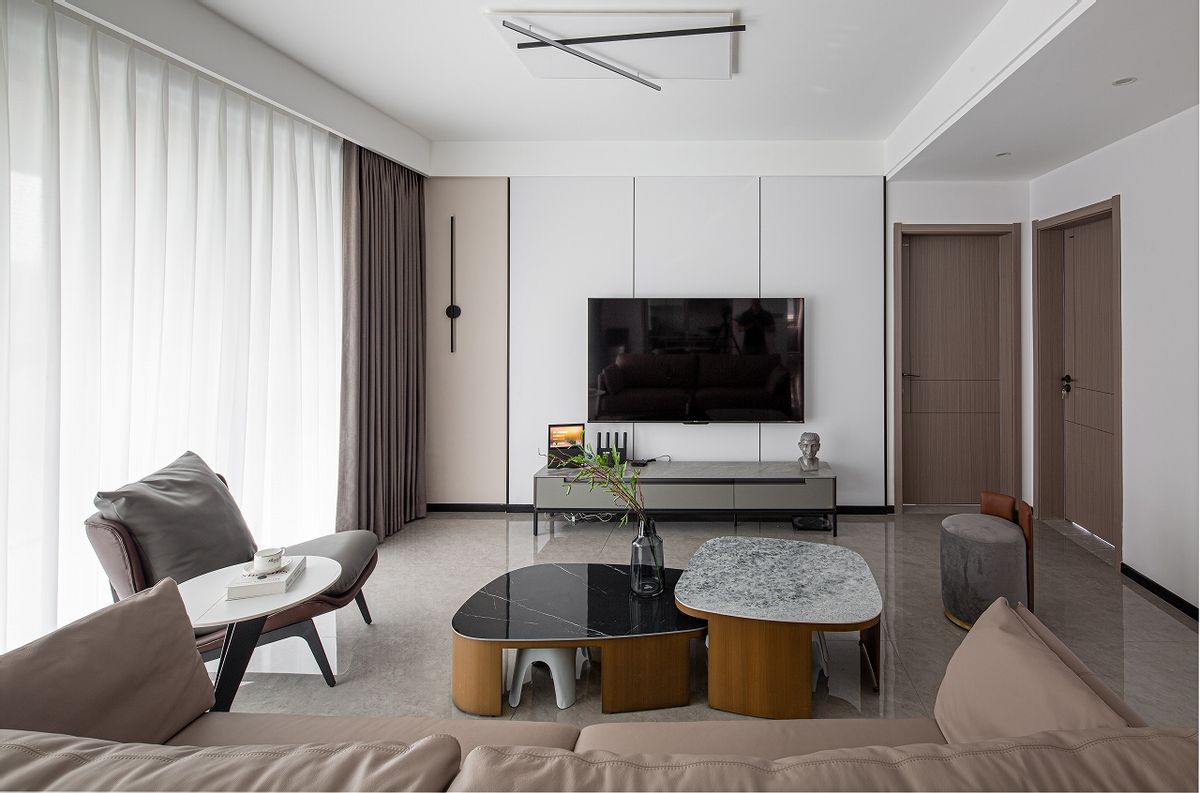 156 square meters of modern minimalist style, the landscape balcony ...