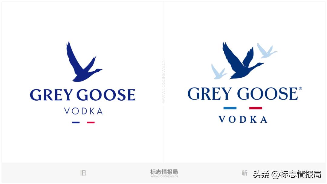 Reverse upgrade, there are two more geese in the French Gray Goose LOGO ...