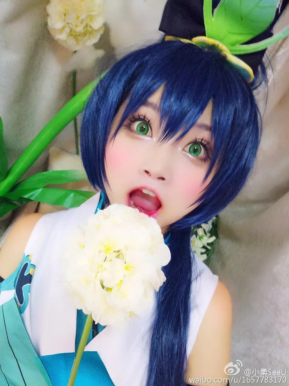 The cute hero "Xiaorou SeeU" in the Cos world is really not a beautiful ...