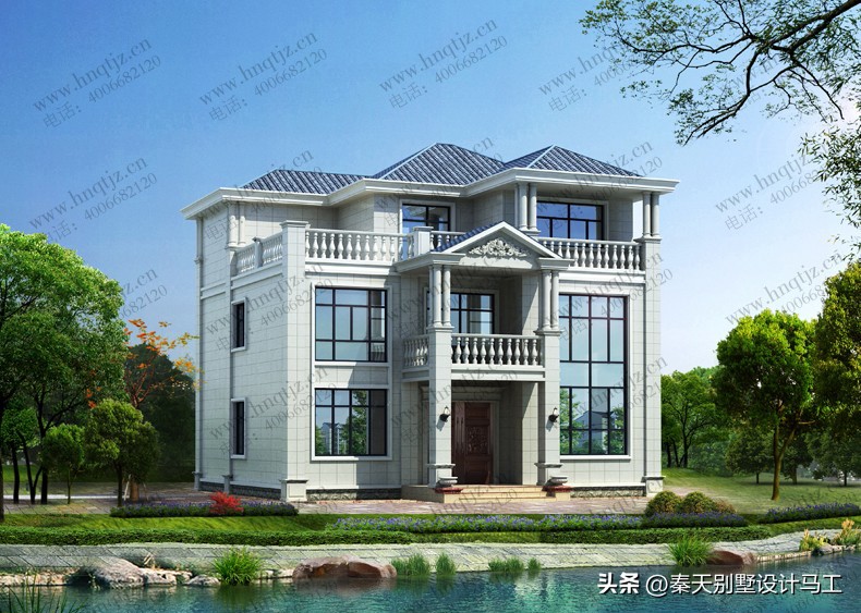 Covering an area of 149 square meters, the three-story European-style ...