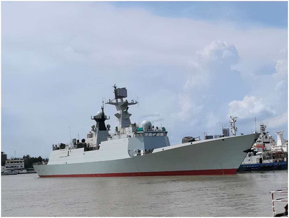 054A改進型和054AP同框？自用版有小盾，或和052D共享數據鏈防空 - 資訊咖