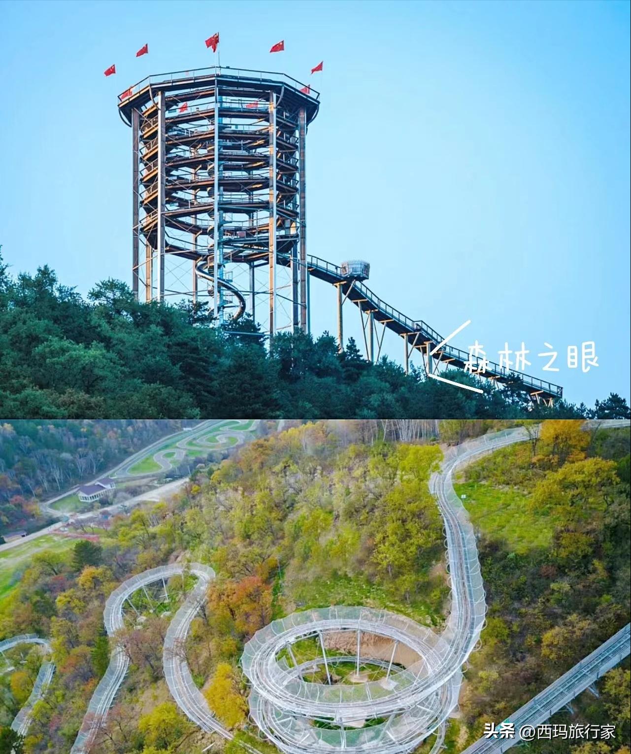 Take the baby to play cloud Xuanjiang, jungle shuttle slide, mountain ...