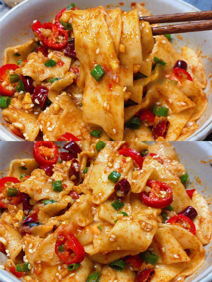 If you want to eat spicy and delicious oily noodles, teach you to make ...