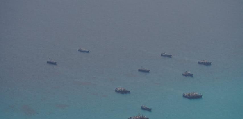 The same scene appeared on the major islands and reefs in the South ...