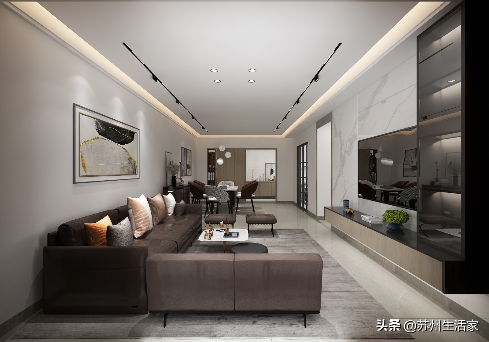 130 square meters three-bedroom light luxury style - iNEWS