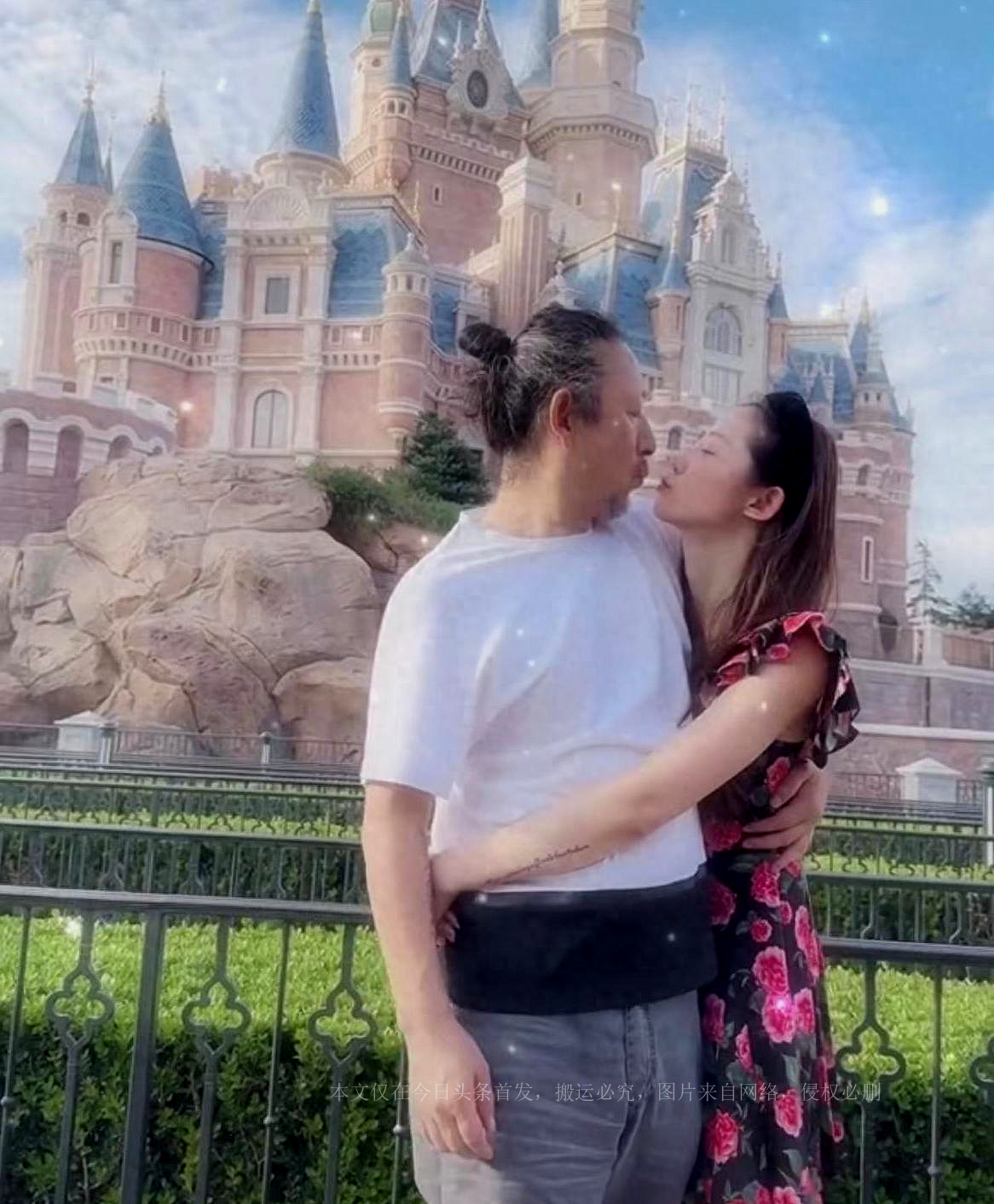 Sambo kissed his beautiful wife Disney, who is 25 years his junior. The ...