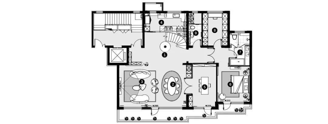 A 280-square-meter high-quality house with a mix of Chinese and French ...