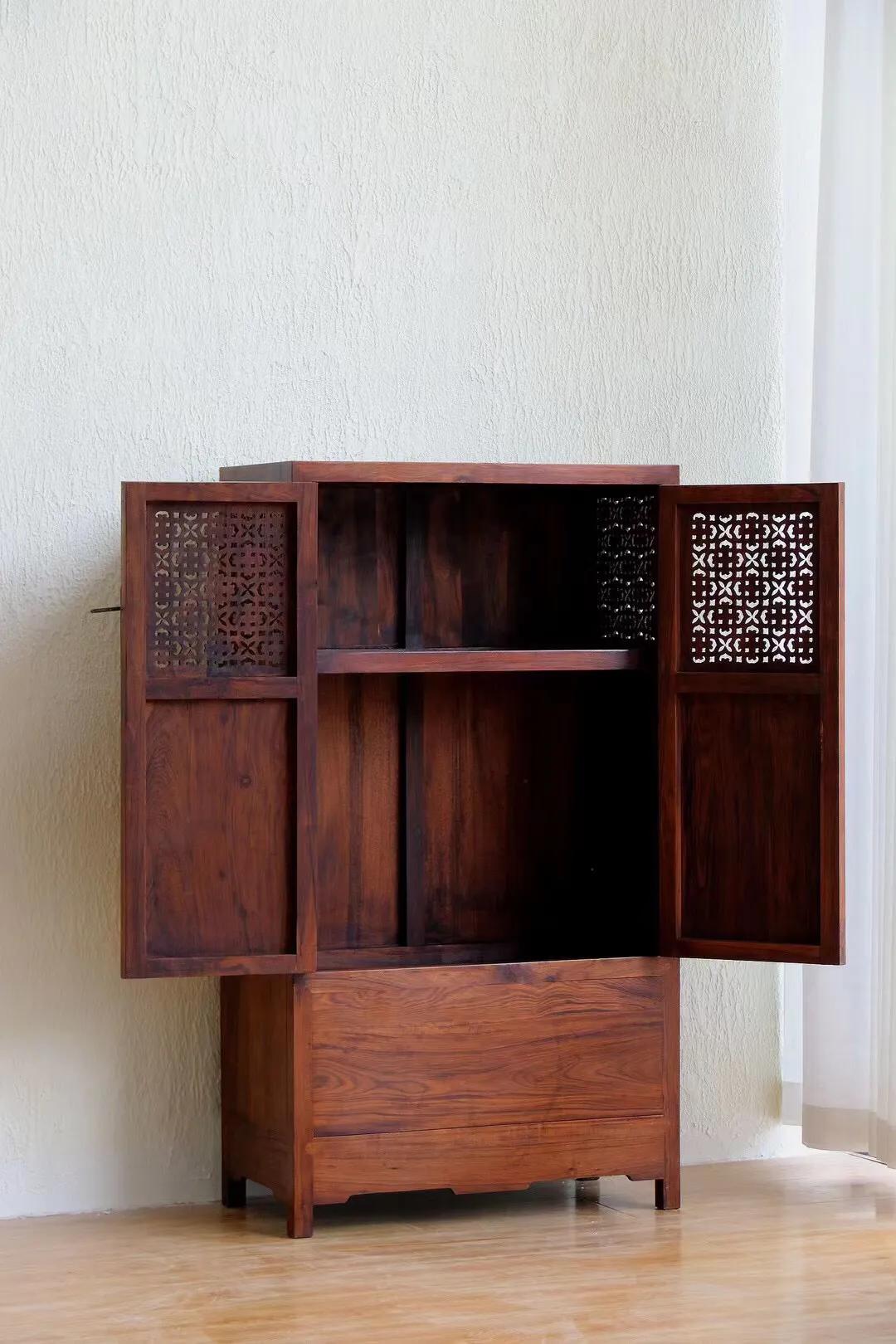 Literati·Tea cabinet, bookcase, porch cabinet This cabinet is elegant ...