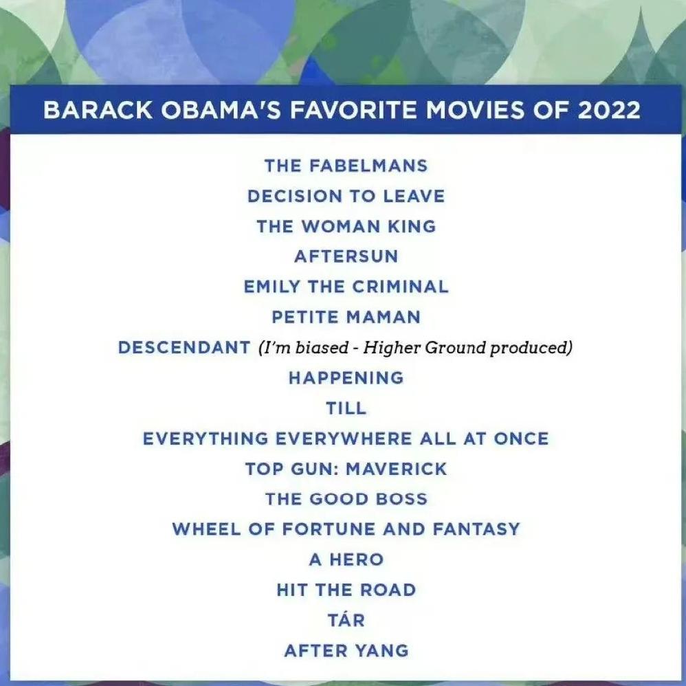 Former U.S. President Barack Obama's 2022 film list - iNEWS