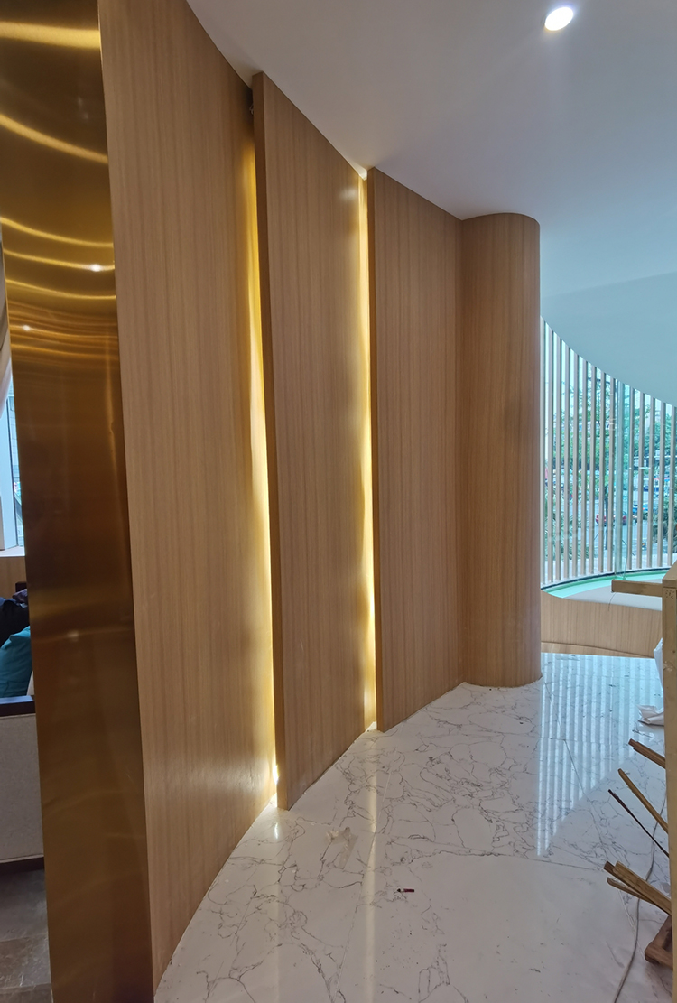 Bodaq platinum multi-wood grain film BC007 multi-occasion application case show-PVC wood grain ...