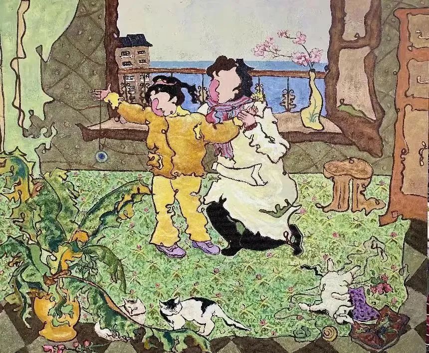 Appreciation of female painter Zhang Hong's oil paintings - iNEWS