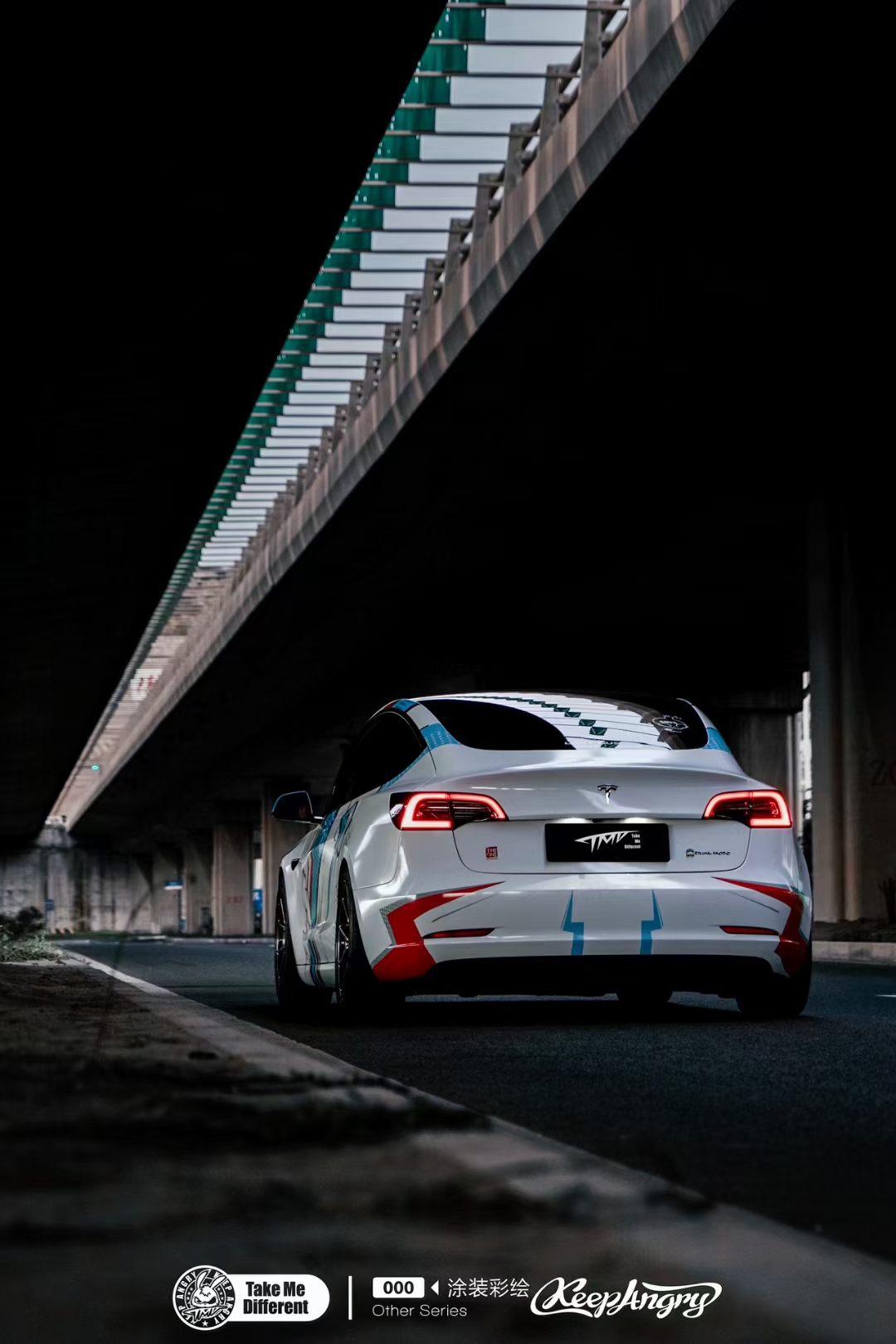 TMD tide brand color change film: Tesla Model3 customer customization ...