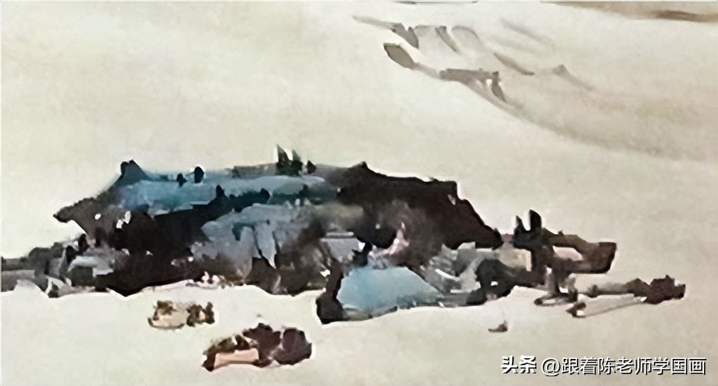 "Jialing Fisherman's Song" by Yang Tianyou, a famous painter of color ...