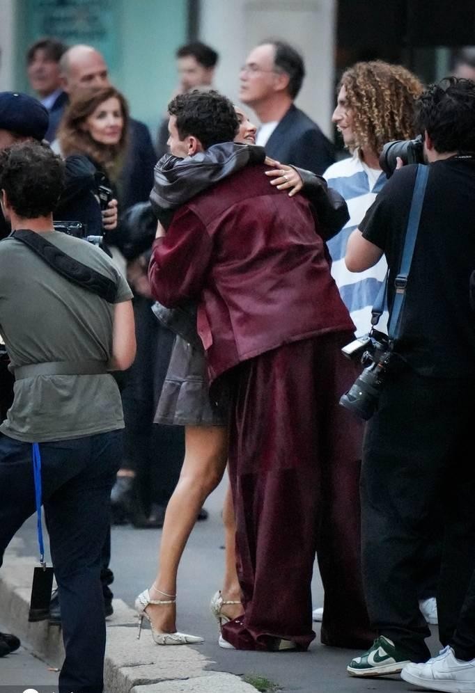Aaron Piper arrives at the GCDS show at Milan Fashion Week Spring ...