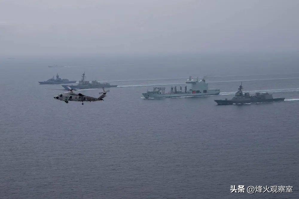 The 052C four-ship formation forcibly entered the US and Japanese ...