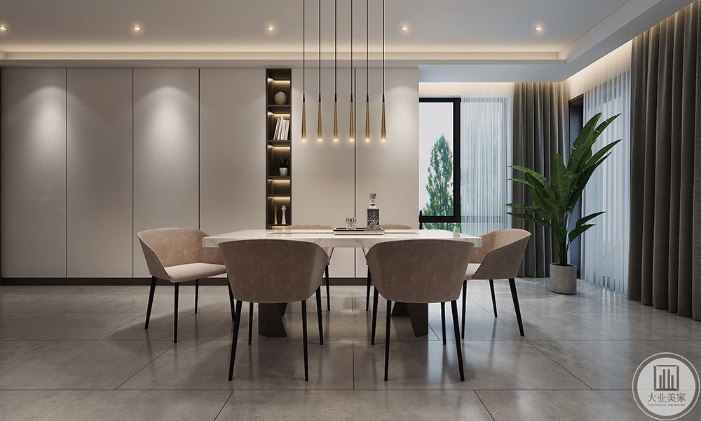 The 230-square-meter modern, simple and overall transparent and elegant ...