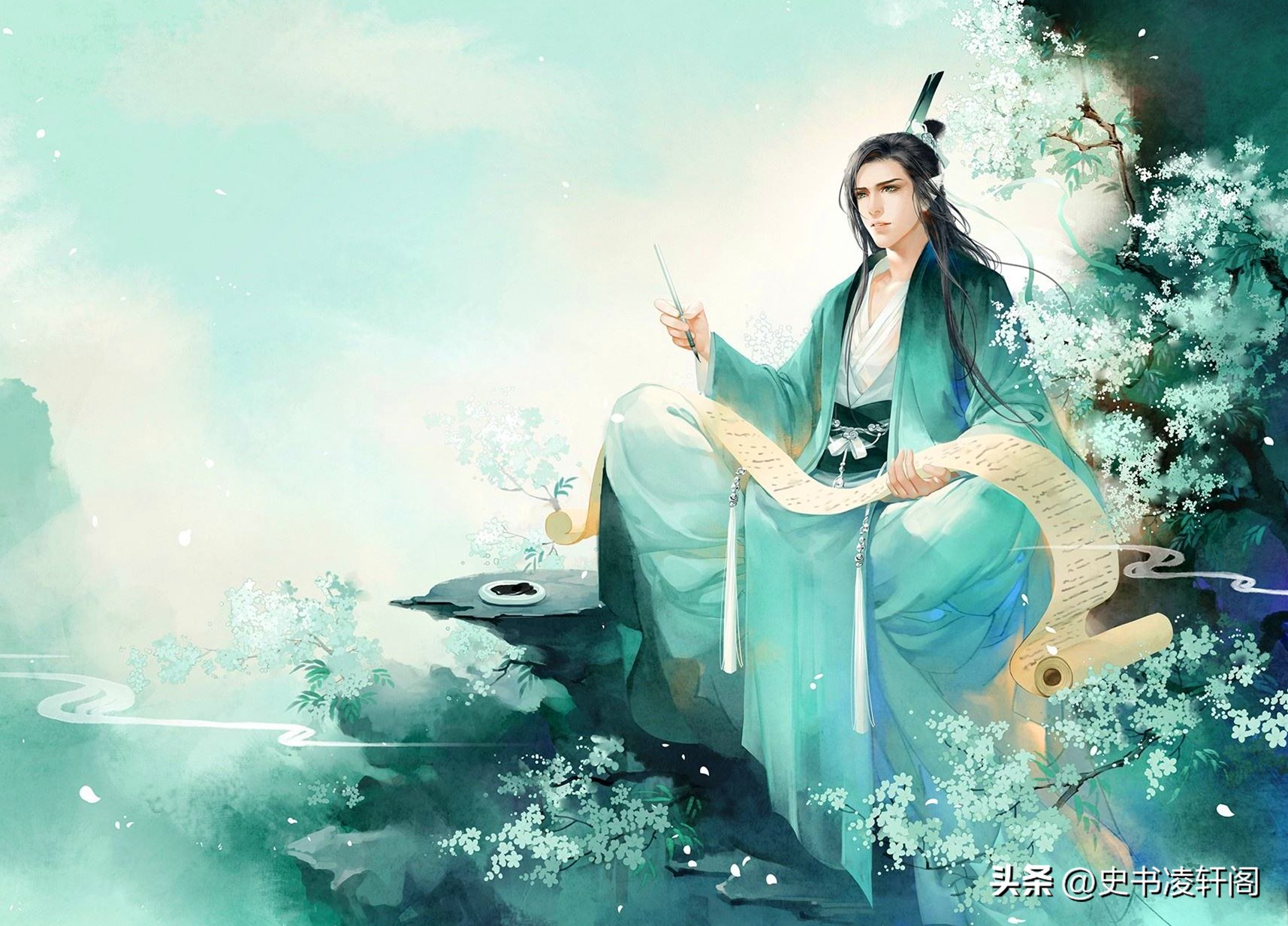 The last poem of Li Bai's life, the whole poem is 41 words, although a ...