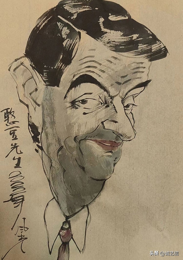 "Mr Bean" Rowan Atkinson cartoon portrait - iNEWS