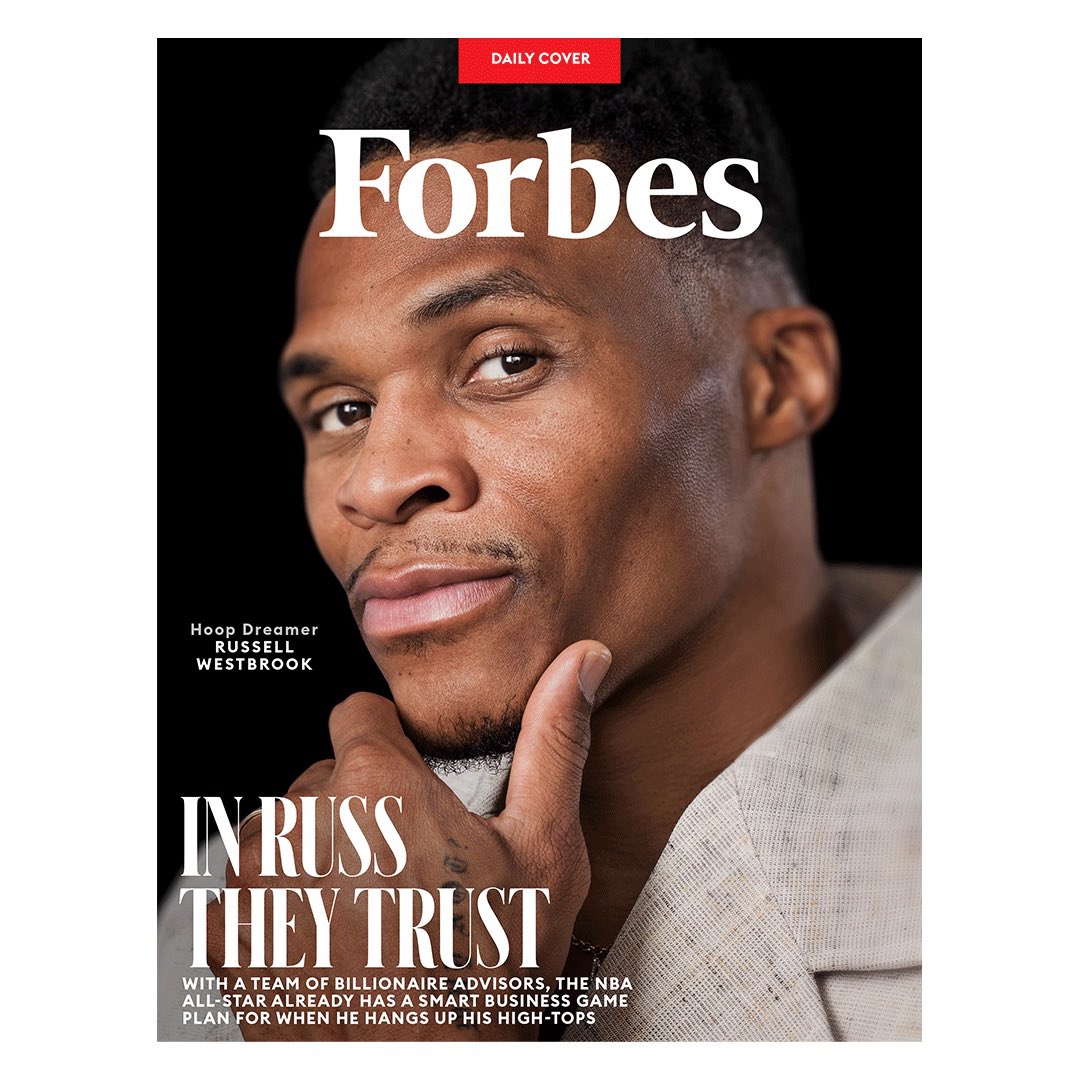 Westbrook on the cover of "Forbes"! Hearing the goal of 1 billion US ...