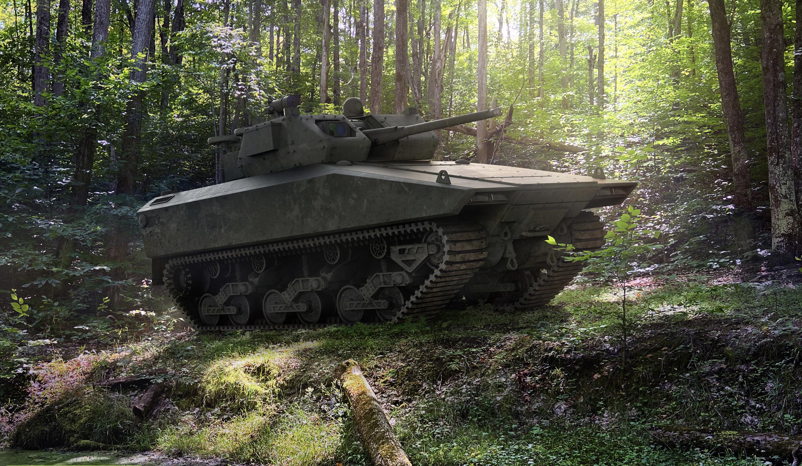 Original infantry fighting vehicle design, powerful firepower, strong ...