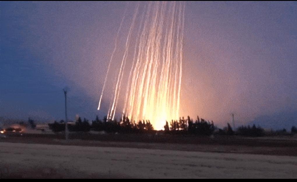 Why are white phosphorus bombs banned by humans?Burn through the flesh ...