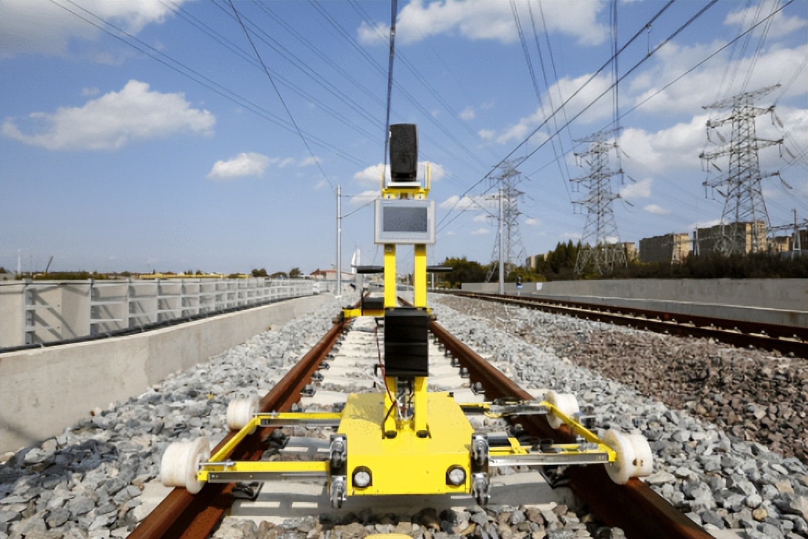 How is the monitoring and maintenance of the track carried out by drone ...