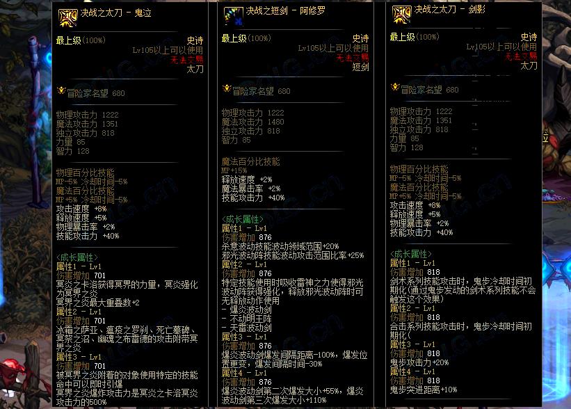 DNF: Ghost Swordsman's exclusive weapon is out!The sword soul ...