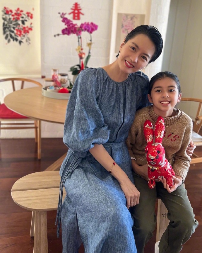 Gigi Leung's 8-year-old daughter seldom appears in the photo, she is ...