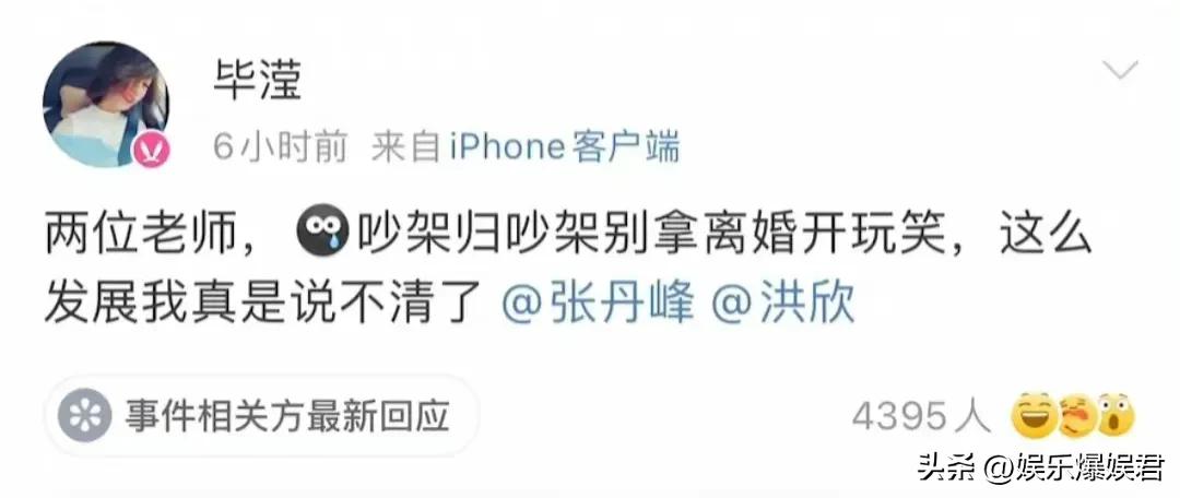 Hong Xin and Zhang Danfeng turned out to be a fake divorce? Another two clowns playing tricks ...