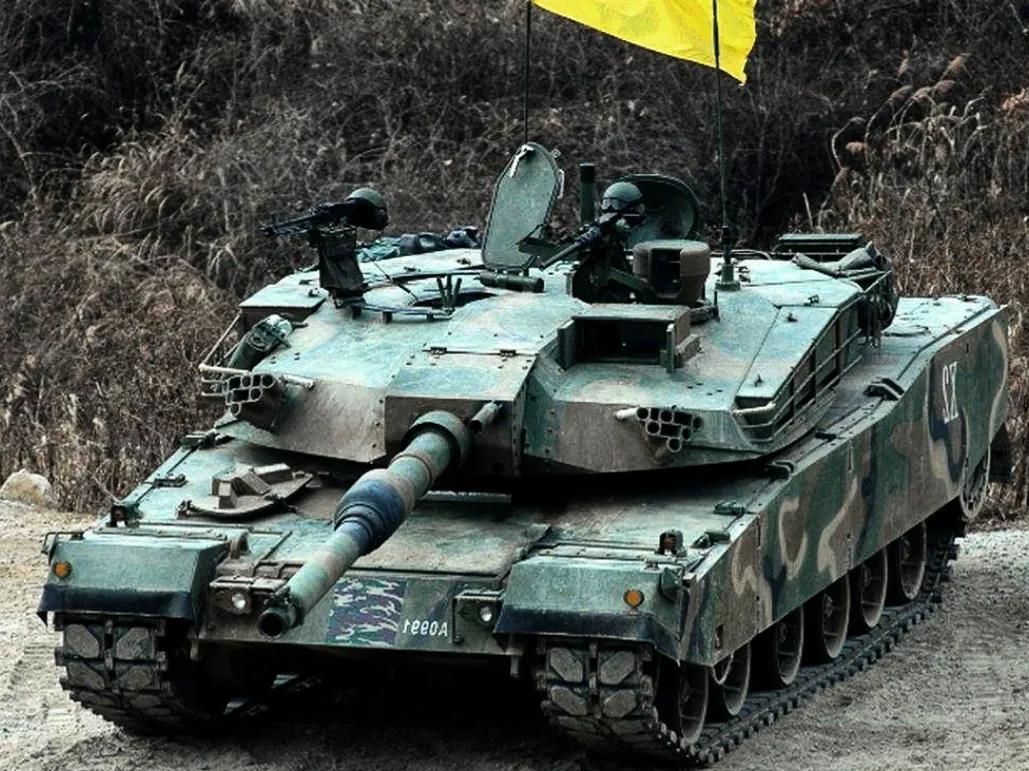 The Korean K2 main battle tank has a unique appearance design and ...