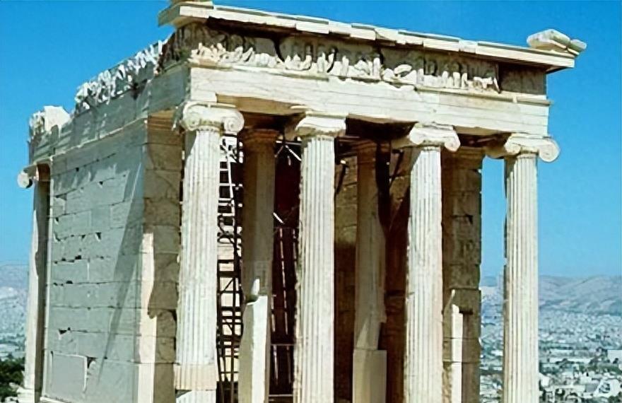 Ancient Greek Dolbin Palace, located on the highest point of the ...