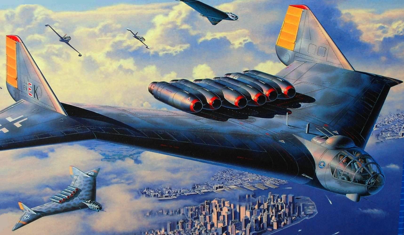 "Nazi Miracle Weapon" E.555: A bomber that can hit the United States ...