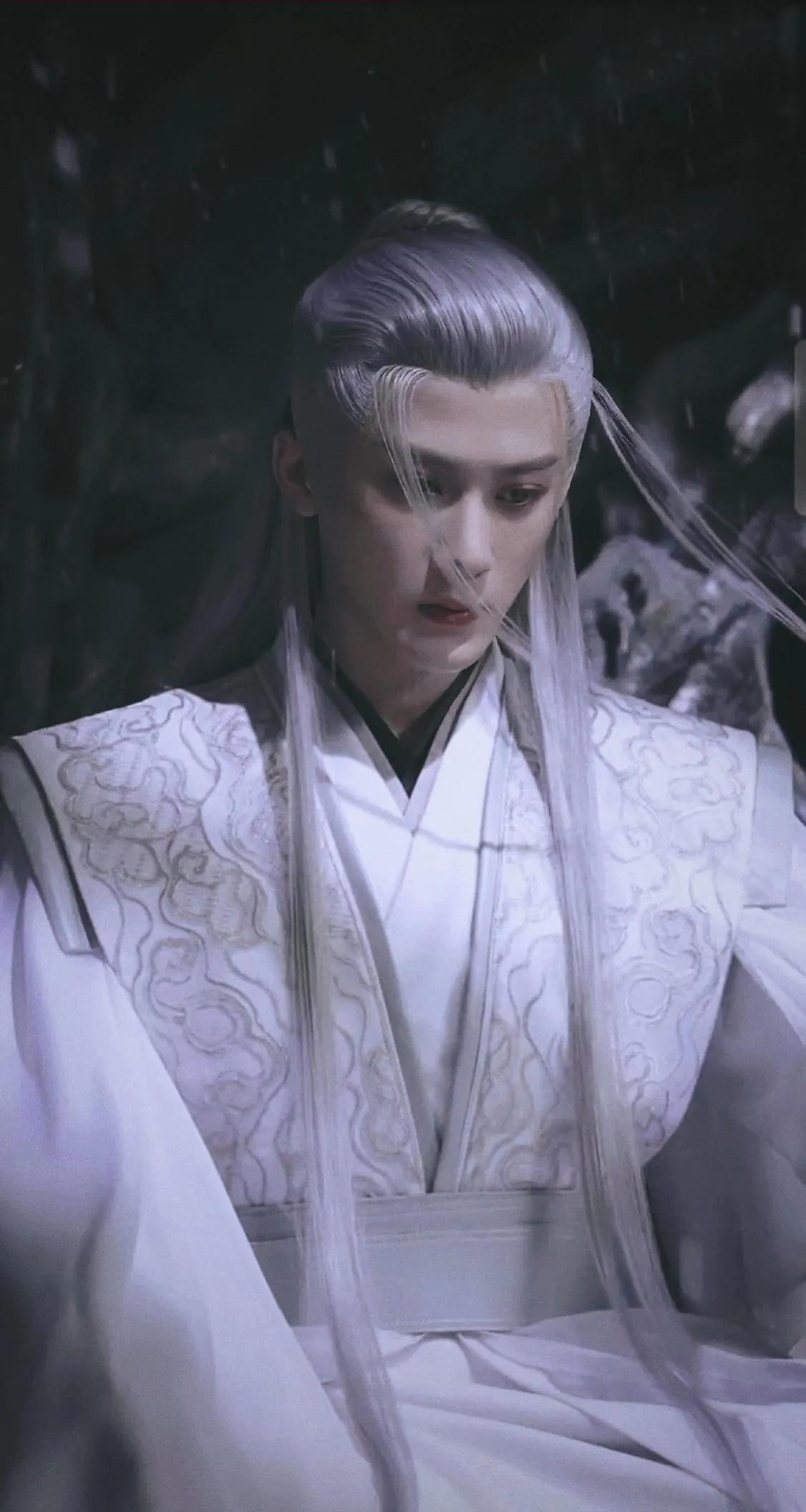 The white hair in Tan Jian's new drama "Long Lovesickness" is really ...