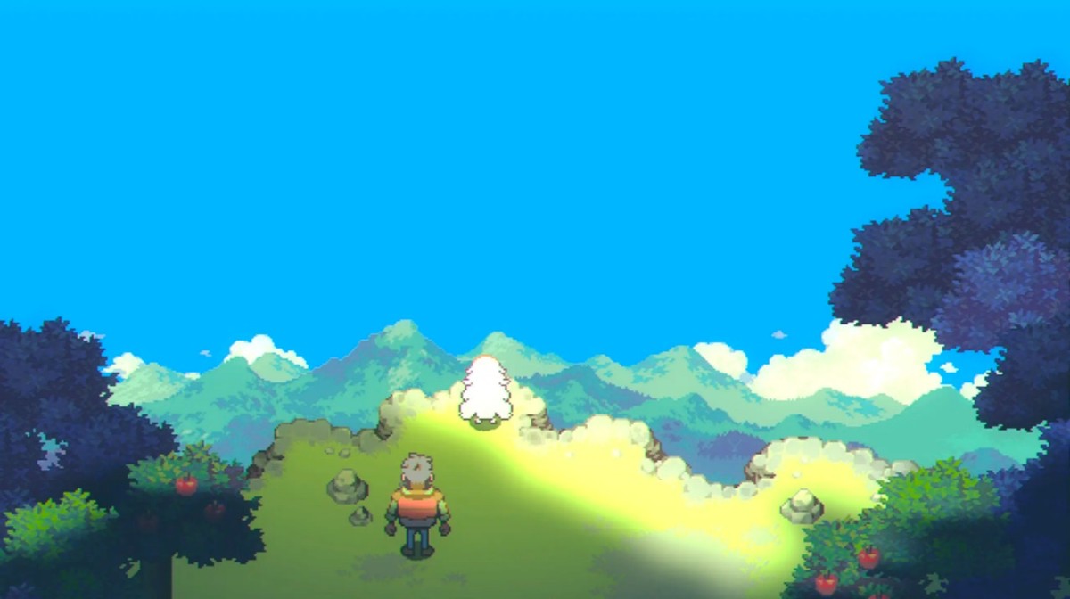 The beautiful 2D game "The Land of the Wind", the picture ceiling of ...