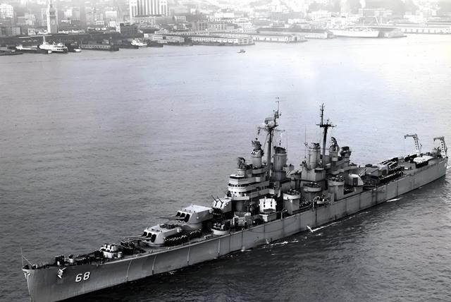 Without the restrictions of the naval treaty, the US heavy cruiser took ...
