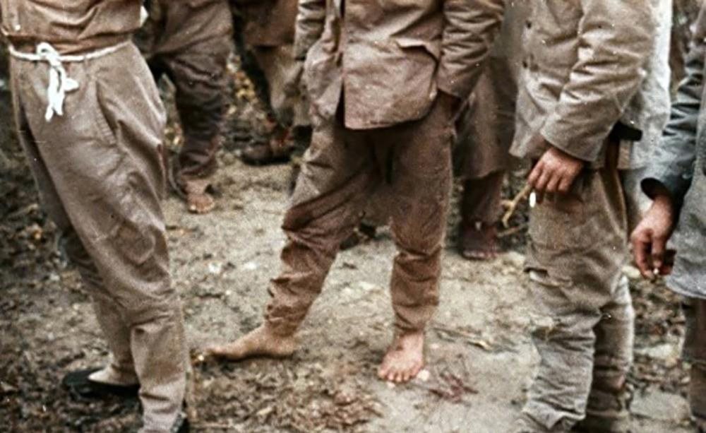 Colored old photos of captured Japanese soldiers during the Changde ...