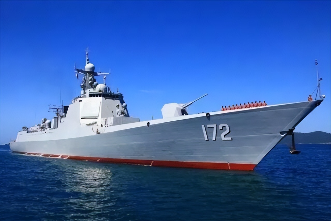 The 052D destroyer achieves corner overtaking, surpassing the active shield ships of the United ...