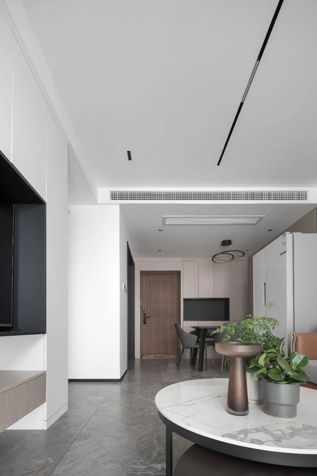 77 square meters of modern minimalist style two-bedroom, 1 square meter ...