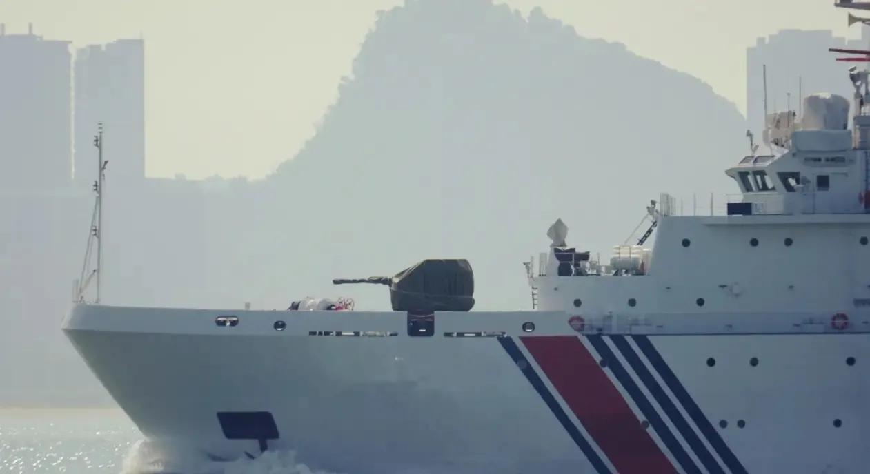 In the waters of Xianbin Reef, four ships from China and the ...