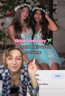 The "fairy dress" worn outside underwear became popular on TikTok, and ...